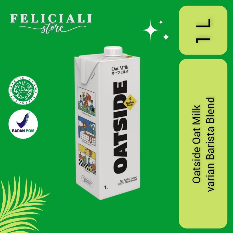 Jual Oatside Oat Milk Susu Oat Gandum Barista Blend 1 Liter | Shopee Indonesia