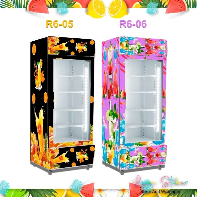 Jual Stiker showcase / lemari pendingin motif buah | Shopee Indonesia