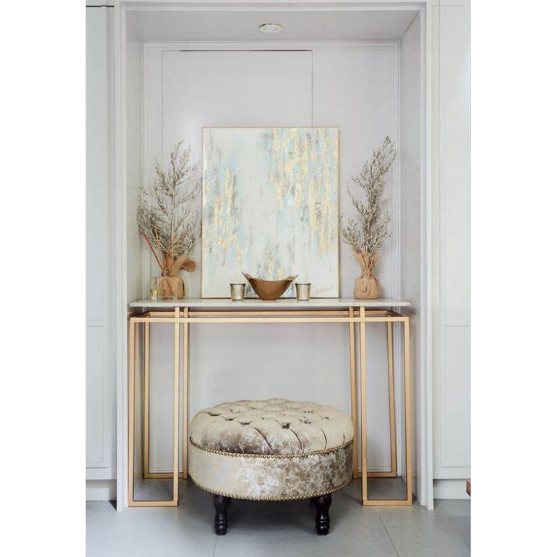 Jual KAVE - Console Table Top Marmer Carrara - Meja Konsol Industrial ...