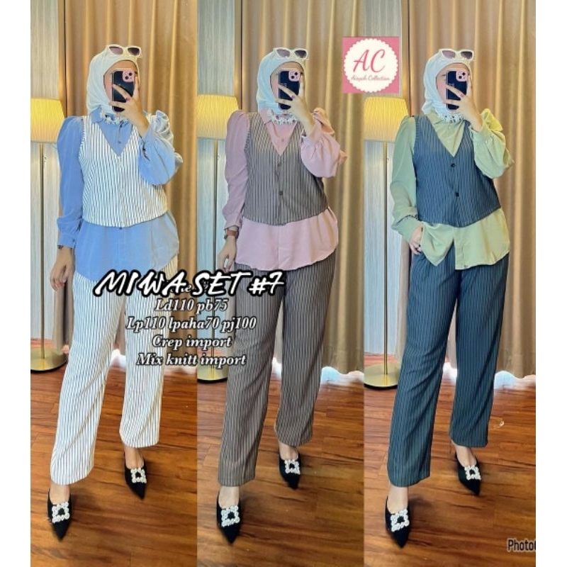 Jual LARISSA SET + GEISHA SET2 + MIWA SET7 + HAZELA SET 3 ori by AC HIJAB | Shopee Indonesia