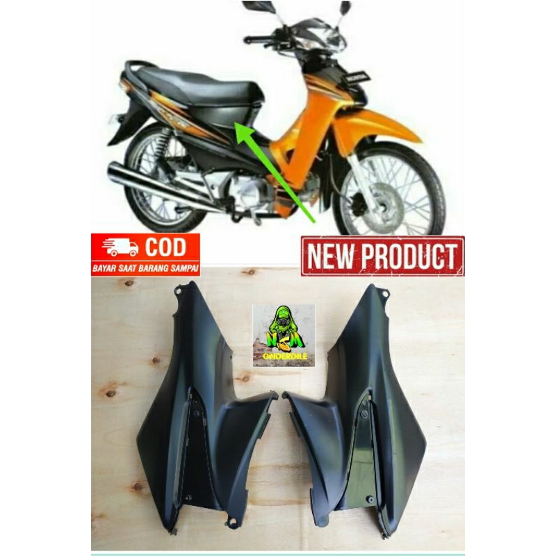 Jual cover tangki supra fit x new legshild tengah legshild tangki supra ...