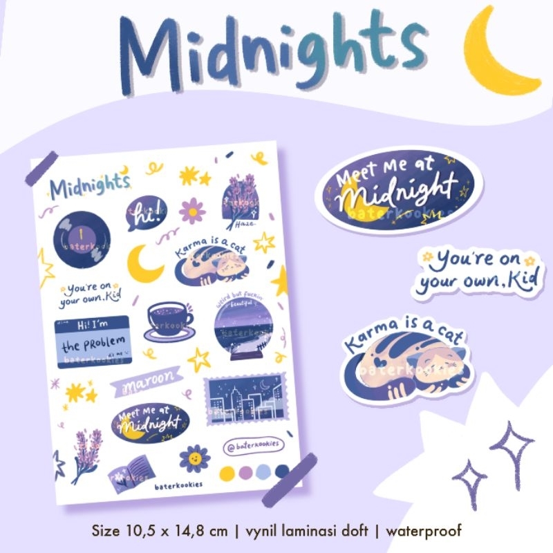 Jual Midnights TS sticker sheet | Shopee Indonesia