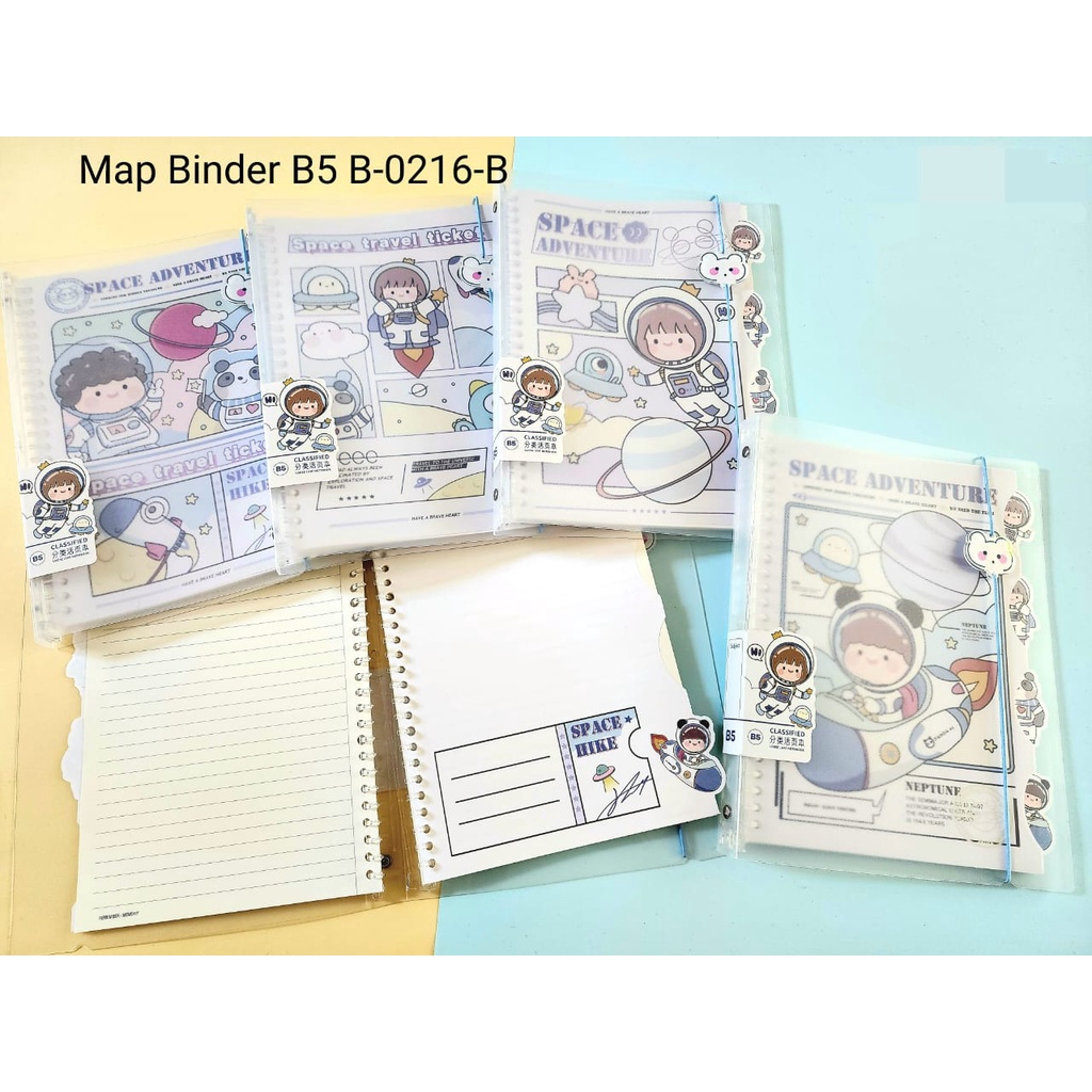 Jual BINDER B5 TRANSPARANT KARAKTER LITTLE GIRL DENGAN PEMBATAS + ISI ...