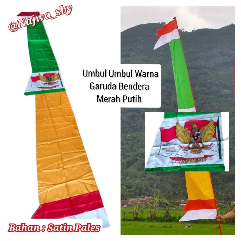Jual UMBUL UMBUL WARNA GARUDA BENDERA MERAH PUTIH | Shopee Indonesia