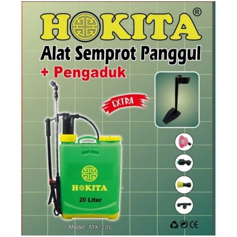 Jual Sprayer Hokita Manual 20 liter alat semprot pompa tanaman hama ...