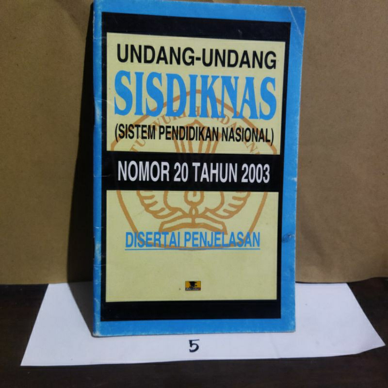Jual BUKU UNDANGAN-UNDANG SISDIKNAS (SISITEM PENDIDIKAN NASIONAL ...