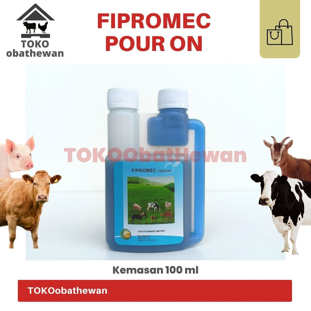 Jual FIPROMEC POUR ON 100ML - Obat Cacing Kutu Scabies Tetes untuk Sapi ...