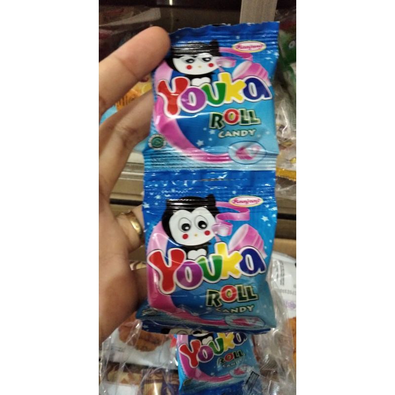Jual jajanan jadul permen youkaroll permen gulung permen yukarol permen ...