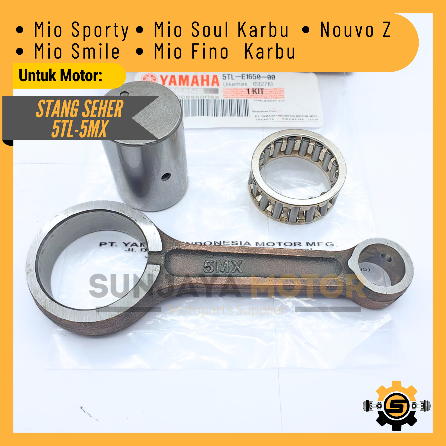Jual Stang Seher Kit 5TL Connecting Rod Kualitas Original Yamaha Mio Sporty Mio Smile Mio Soul ...