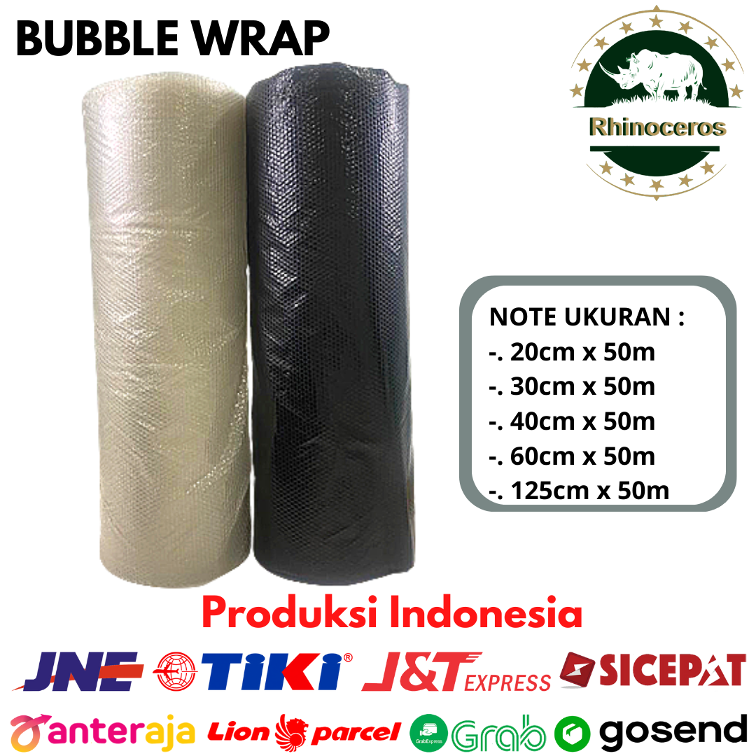 Jual Bubble Wrap Hitam Roll Bening Putih Tebal Buble Wrap Plastik Rol ...