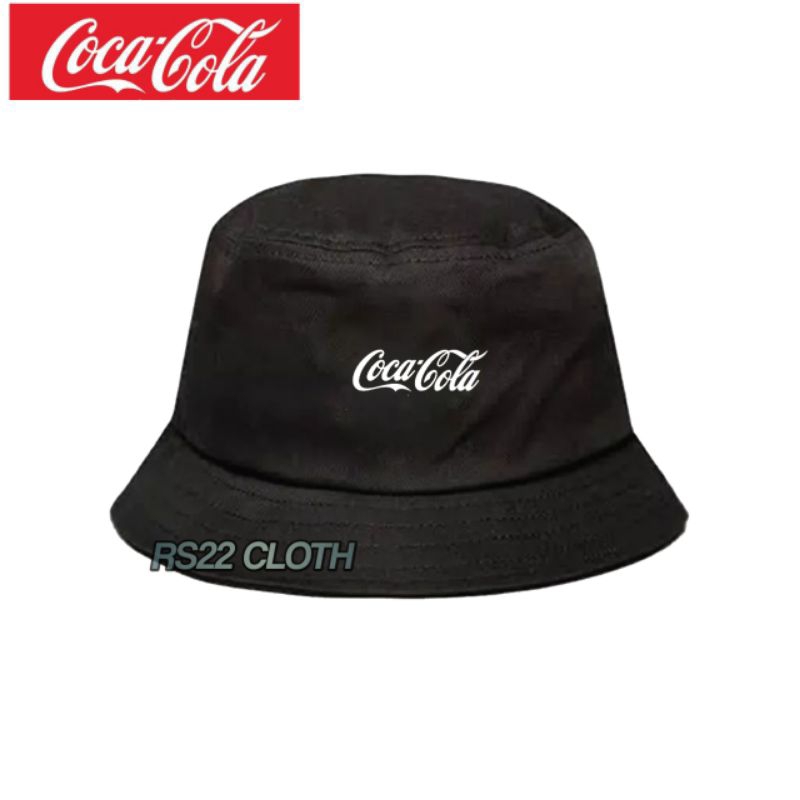 Jual Topi bucket hats pria wanita kekinian casual model COCA COLA ...