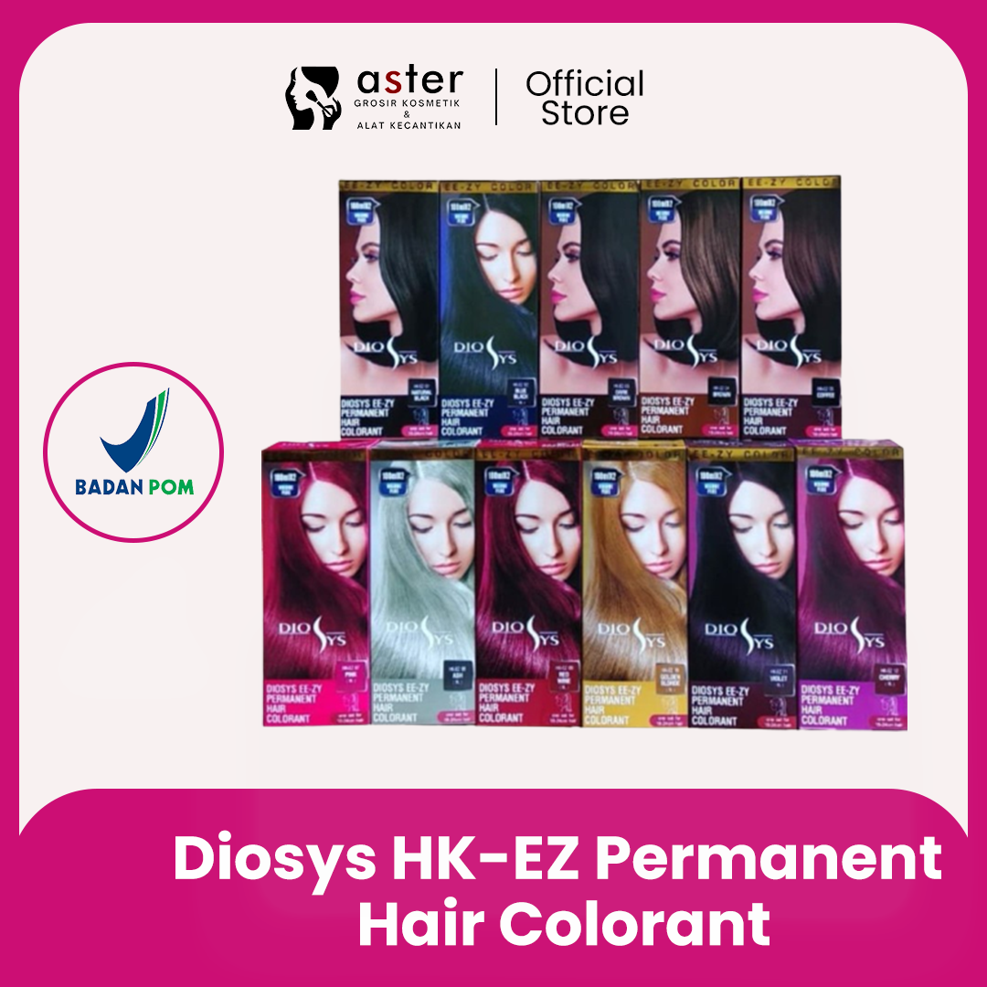 Jual Aster Kosmetik - Diosys HK-EZ Permanent Hair Colorant | Shopee ...