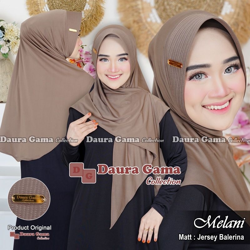 Jual Jilbab Instan Simple Melani Ori Dauragama | Shopee Indonesia