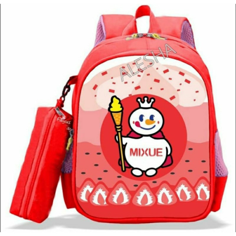 Jual Tas Ransel Sekolah Anak Unisex Karakter MIXUE Untuk Paud Tk SD 1-3 Viral Terbaru 2024 ...