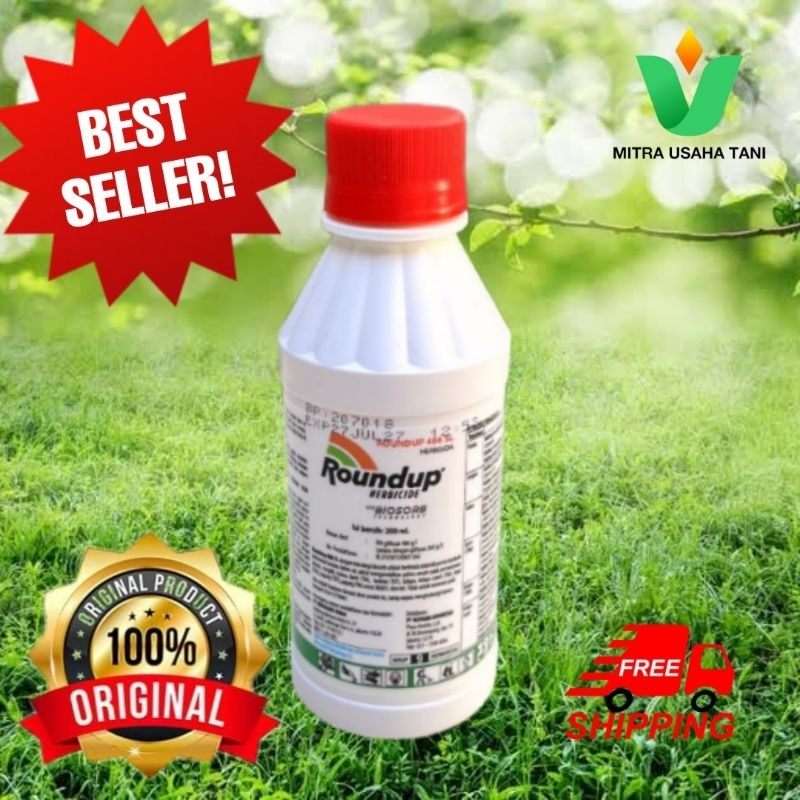 Jual ORIGINAL! Pestisida Herbisida Racun Pembasmi Rumput Roundup 486 SL ...