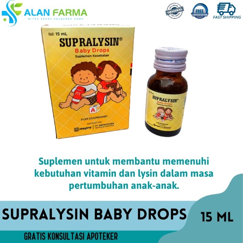 Jual Supralysin Baby Drops 15 mL | Suplemen Bayi | Supralisin | Shopee ...