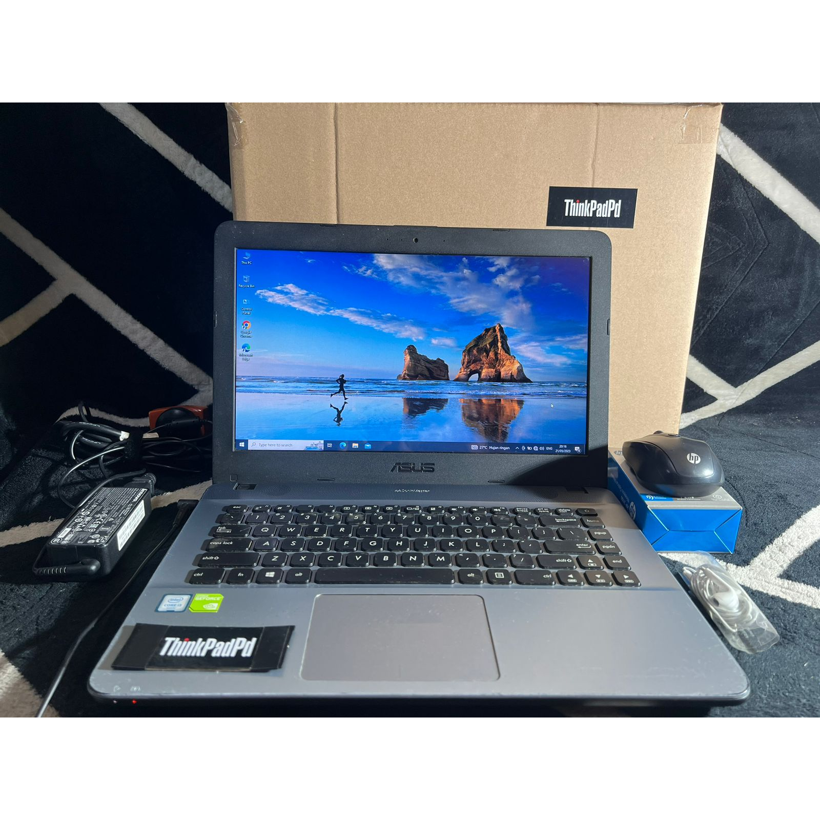 Jual Laptop gaming Asus X441U Core i3 6006U Ram 8 SSD Nvidia MX110 2GB ...