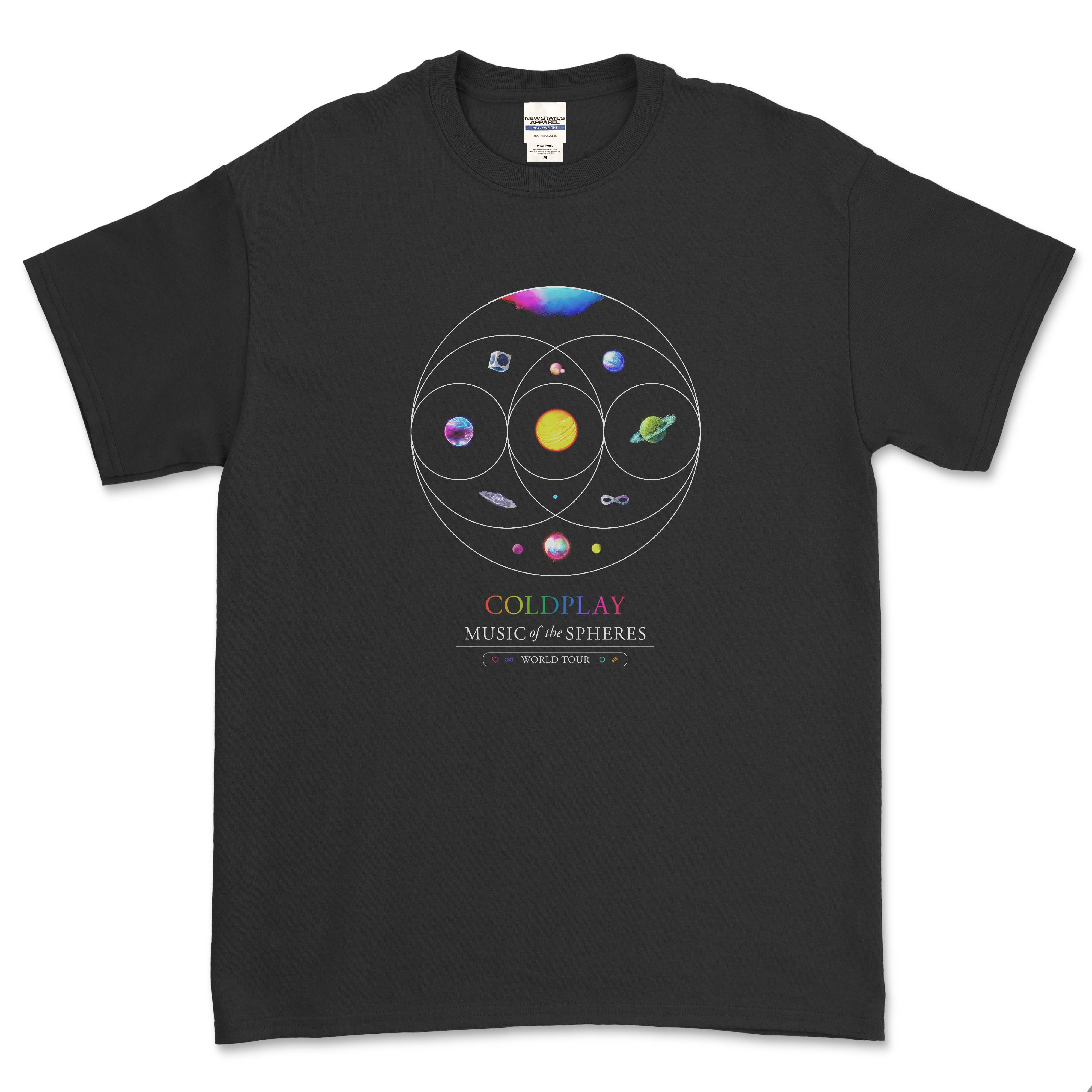 Jual COLDPLAY - MUSIC OF THE SPHERES T-SHIRT | Shopee Indonesia
