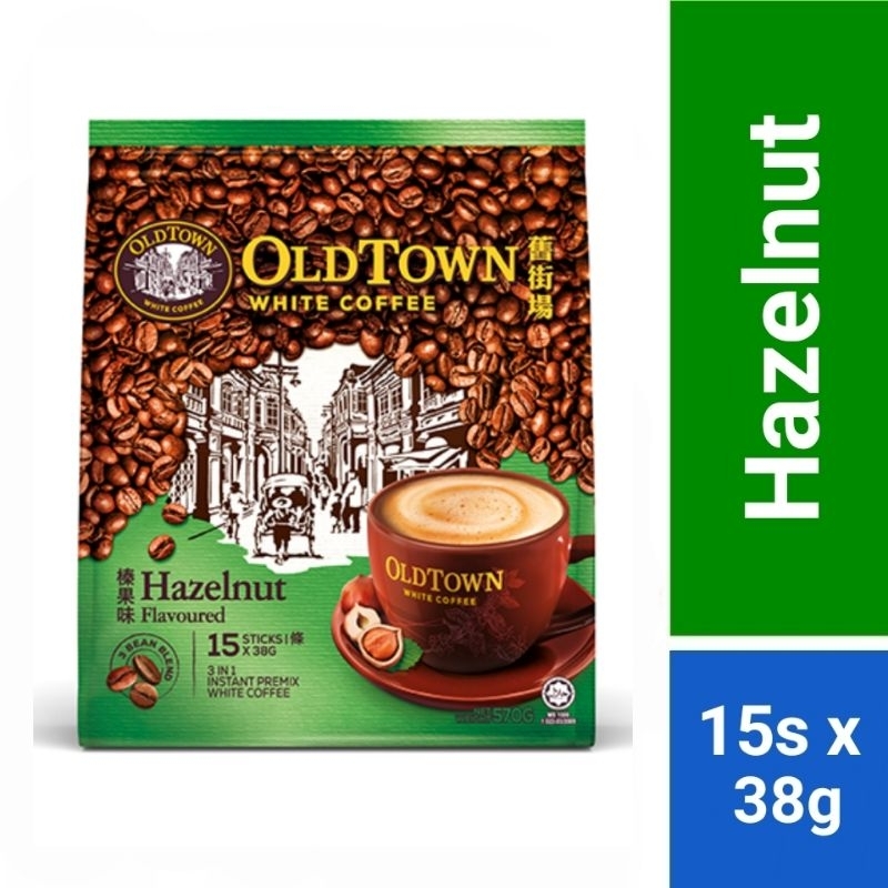 Jual OLDTOWN 3in1 Hazelnut White Coffee Malaysia 38g x 15 sachet Shopee Indonesia