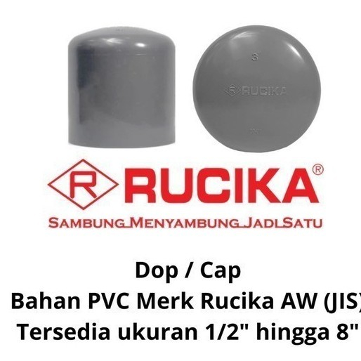 Jual Dop / Cap PVC Rucika 3" inch AW (Tebal) | Shopee Indonesia