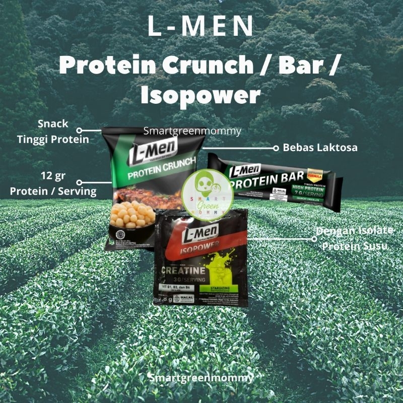 Jual L-Men Bar / L-men Protein Crunch BBQ Beef L-Men High Protein ...