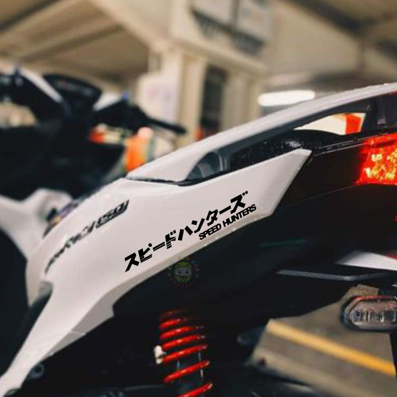 Jual Stiker Kanji Jepang Aksesoris Variasi Motor Racing Viral Keren ...
