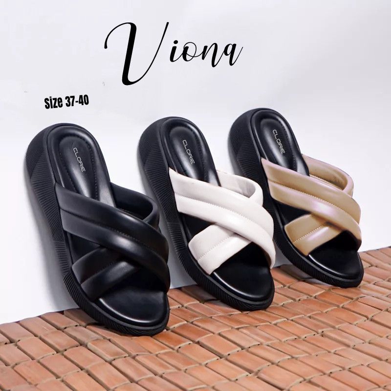 Jual Sandal Wanita Wedges VIONA ALL COLOR Sendal Cewek Platform ...
