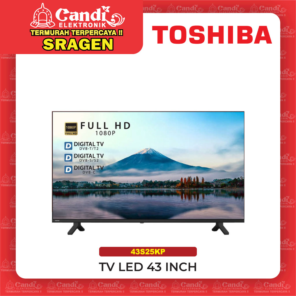 Jual TOSHIBA Tv Led 43 Inch Digital Tv - 43S25KP | Shopee Indonesia