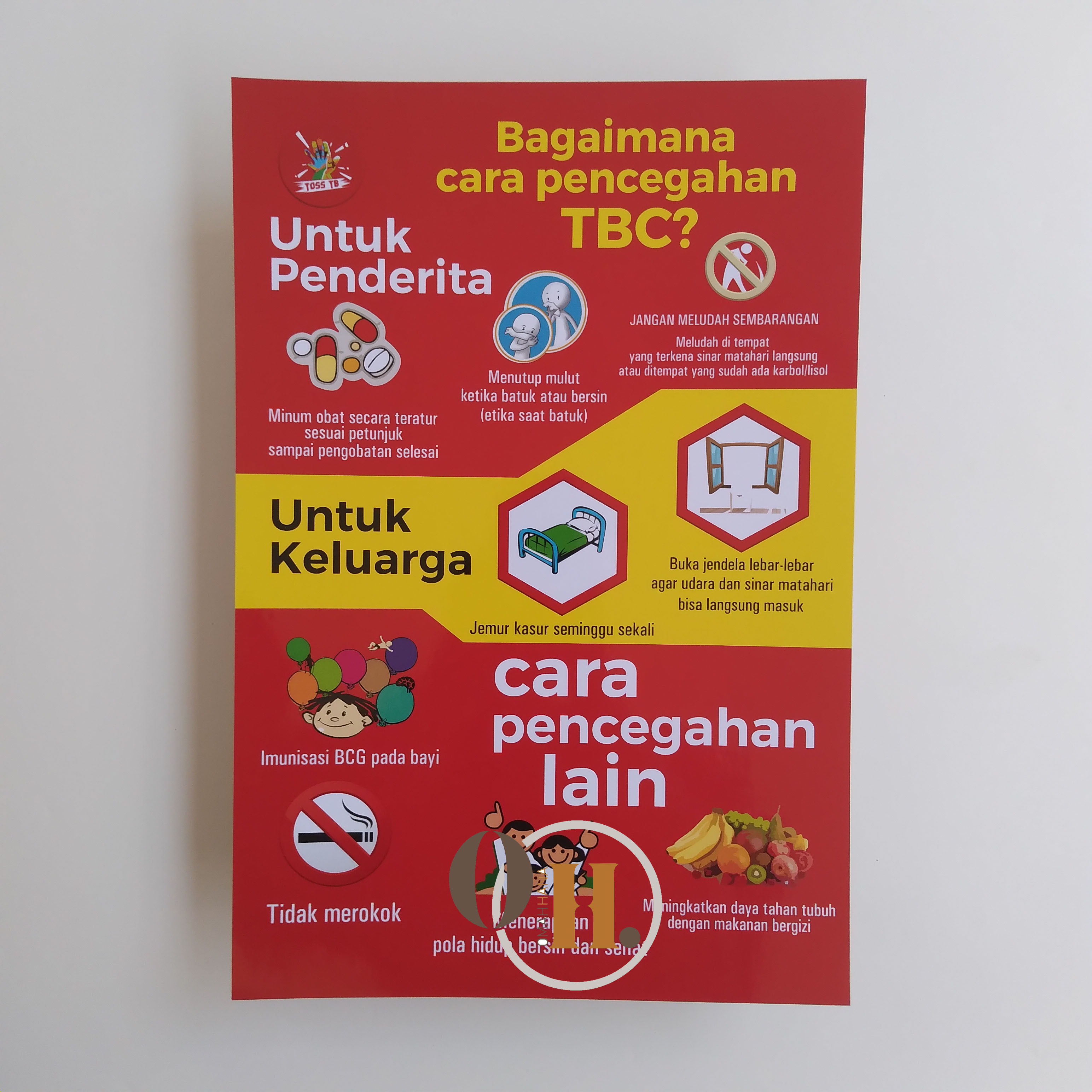 Jual Poster Cara Pencegahan TBC - Poster Tuberkulosis - Poster TBC, Poster Kesehatan | Shopee ...