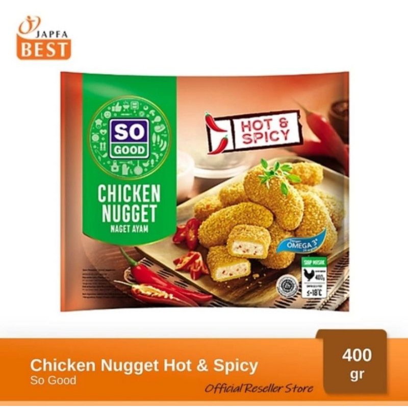 Jual SO GOOD Chicken Nugget Hot Spicy 400Gr | Shopee Indonesia