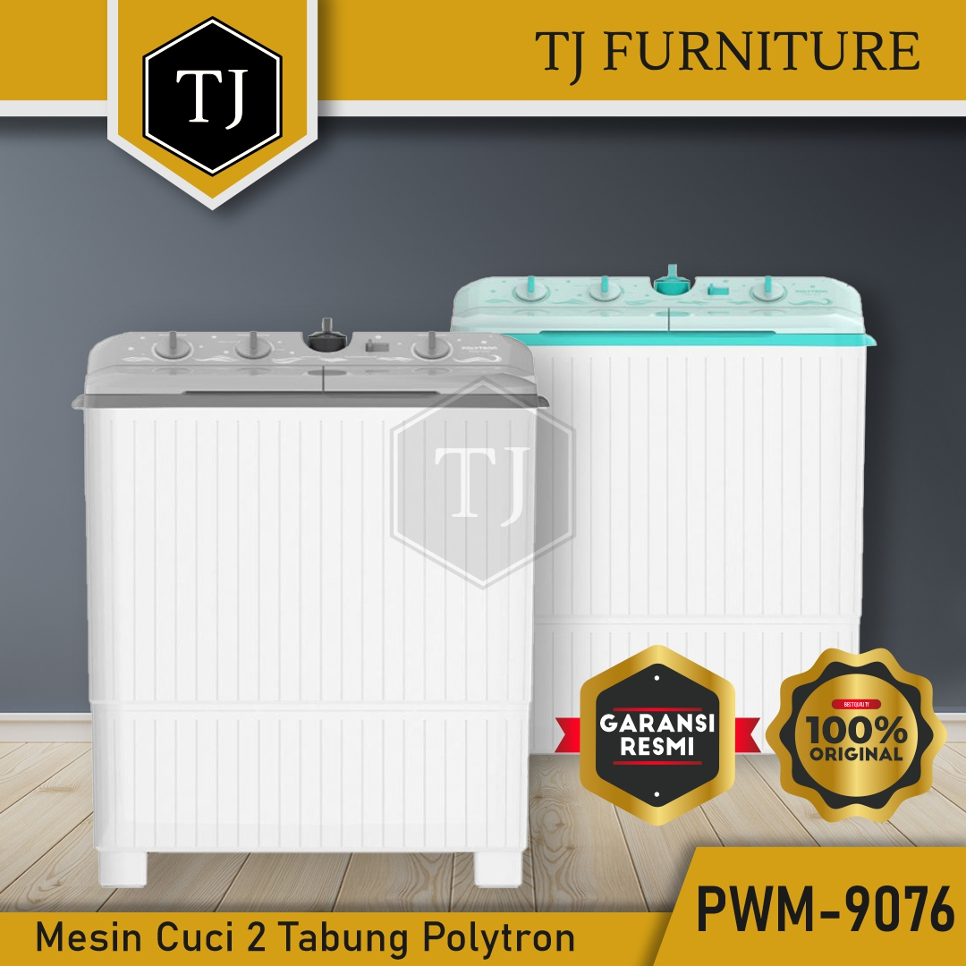 Jual Polytron Mesin Cuci 2 Tabung Twin Tube Pengering Baju Kapasitas 9 ...