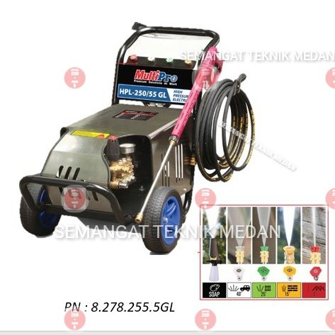 Jual HPL250/55 MESIN STEAM CUCI JET CLEANER 250BAR MULTIPRO HPL 250 55 ...