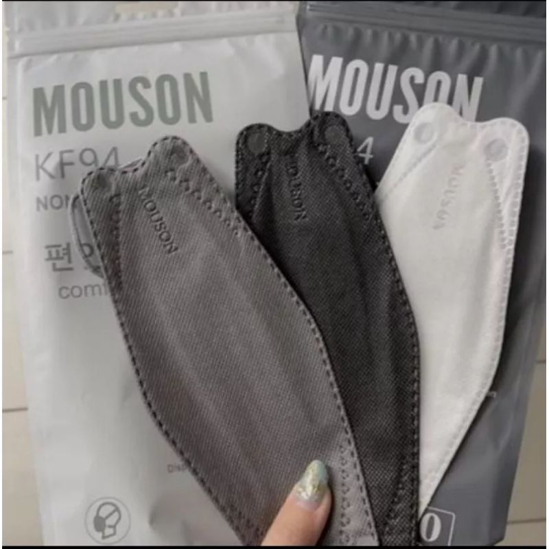 Jual MASKER KF94 MOUSON 4 PLY SURGICAL FACE MASK ISI 10 PCS | Shopee ...