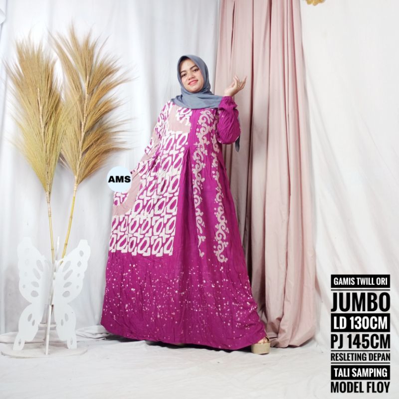 Jual Gamis Twill Jumbo Ld 130 Ori Tebal Premium Daster Twil Batik Cap ...