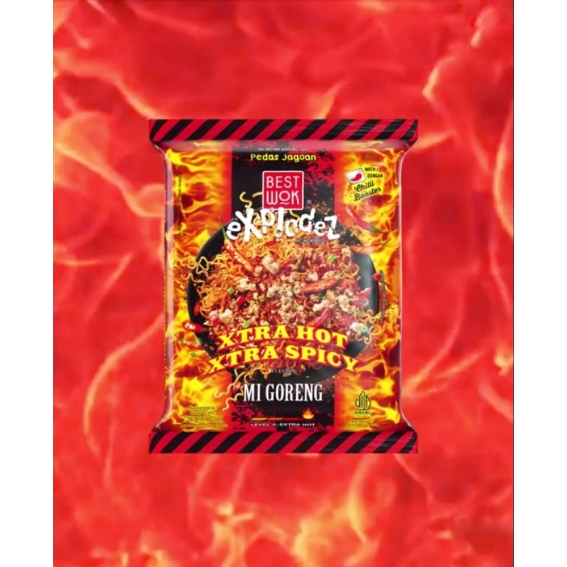 Jual BEST WOK MIE GORENG XTRA HOT XTRA SPICY 75 GR | Shopee Indonesia