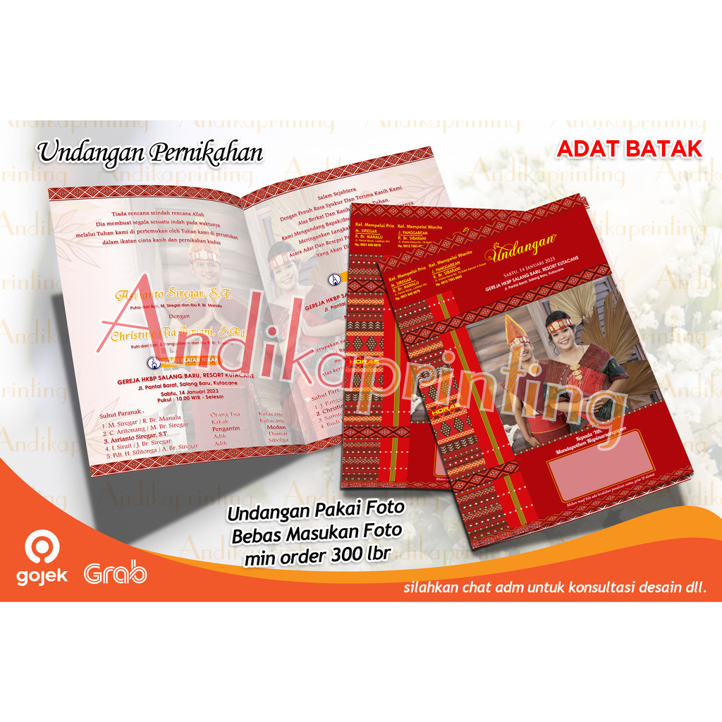 Jual UNDANGAN ADAT BATAK CANTIK MEWAH DAN ELEGAN | Shopee Indonesia