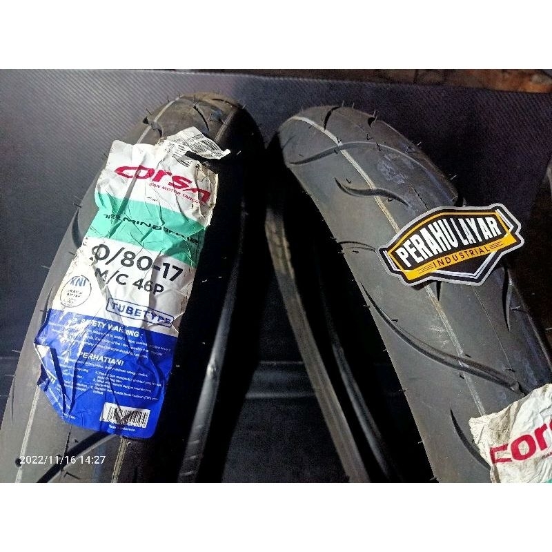Jual BAN LUAR DONAT BAN CORSA TERMINATOR 90/80 80/80 RING 17 / ban ...