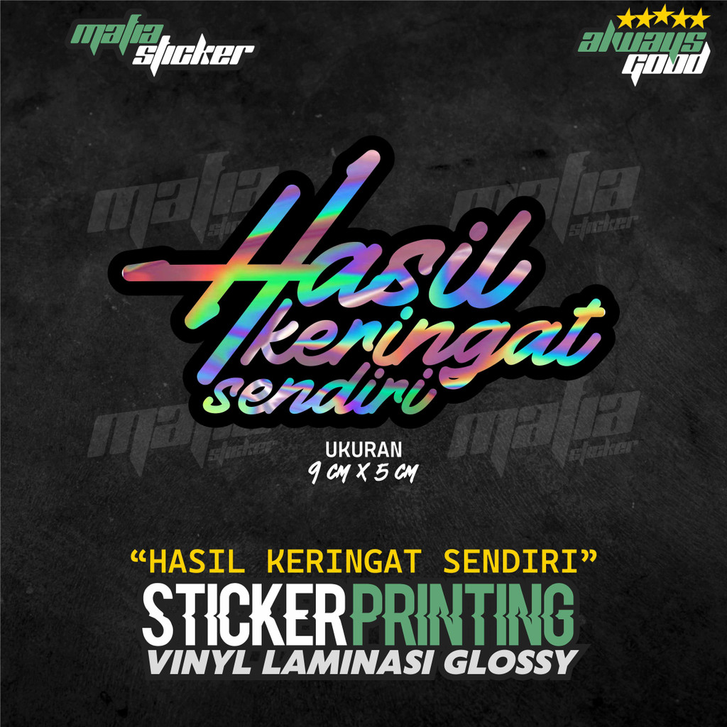 Jual STICKER/STIKER PRINT CUT HASIL KERINGAT SENDIRI VIRAL | Shopee ...