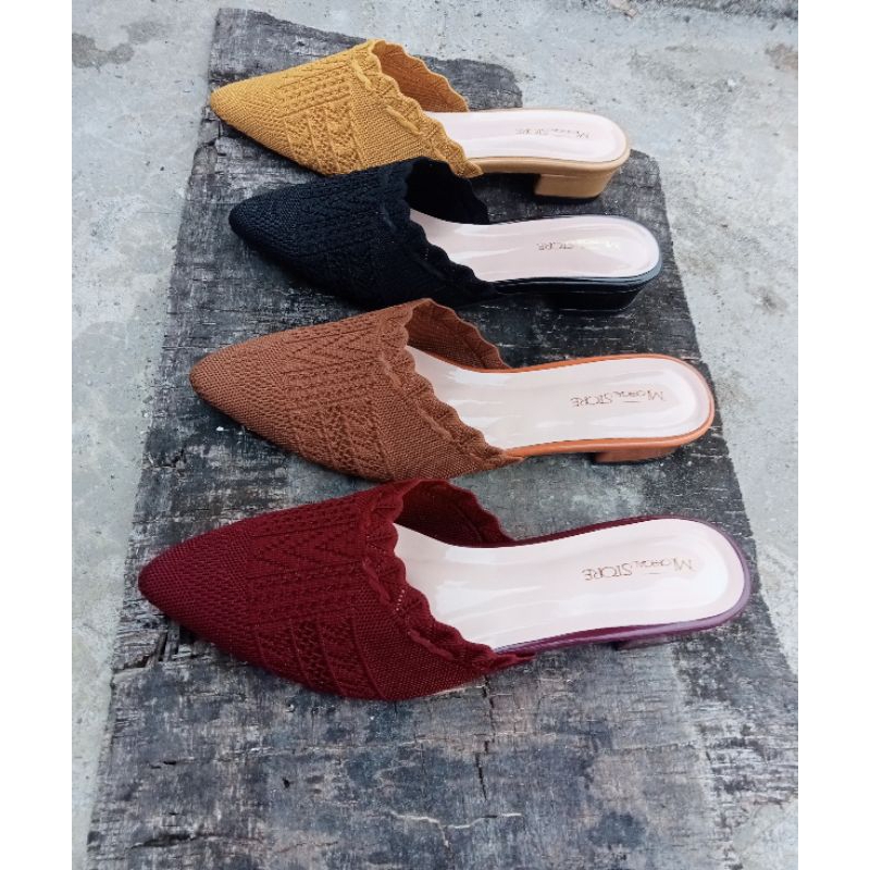 Jual SEPATU SANDAL RAJUT BIG SIZE 37-45 TINGI HAK 3CM | Shopee Indonesia