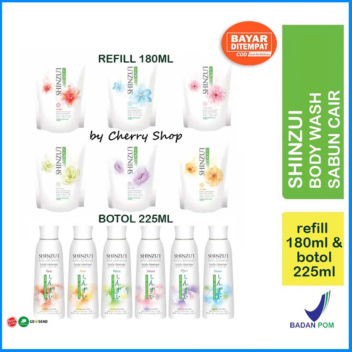 Jual [REFILL 180ML | BOTOL 225ML | BPOM] SHINZUI Sabun Cair Refill ...