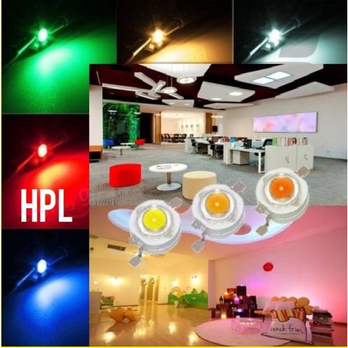 Jual Lampu LED HPL 1W 1 Watt High Power Lamp 35 mil Super Bright ...