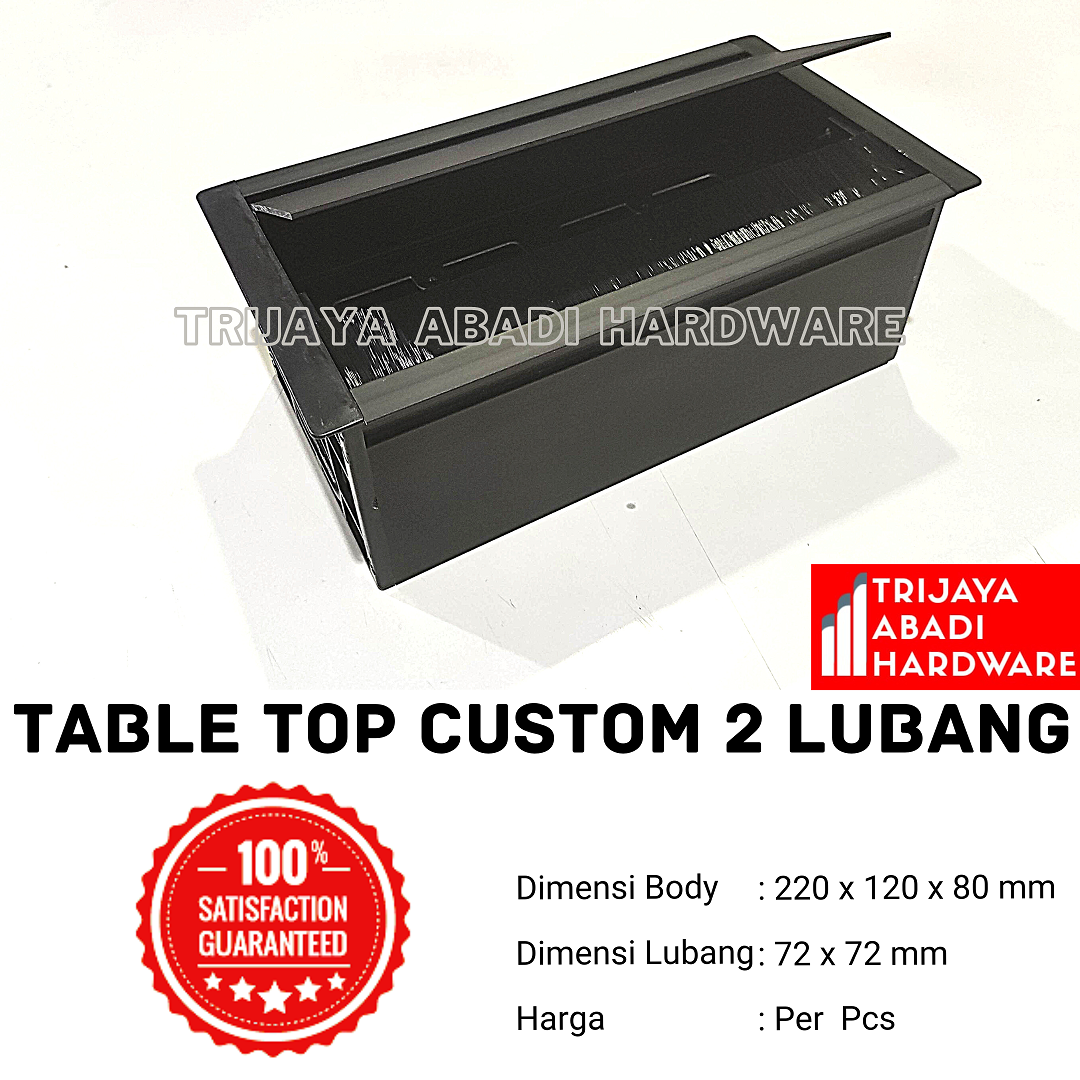Jual Steker Stop Kontak 2 Lubang Kabel Custom Table Top Box Meja Tanam ...