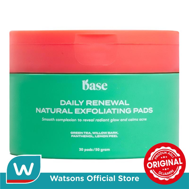 Jual BASE Daily Renewal Natural Exfoliating Pads 50ml | Shopee Indonesia