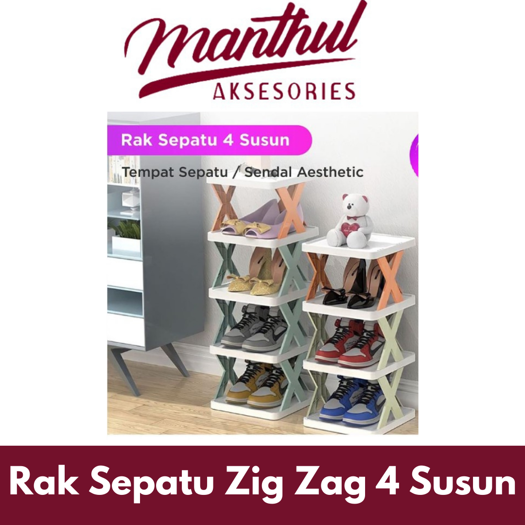 Jual Rak Sepatu Sendal Zig Zag Rak Susun | Shopee Indonesia