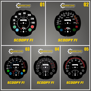 Jual PANEL SPEEDOMETER CUSTOM HONDA SCOOPY KARBU / SCOOPY FI / SCOOPY ...