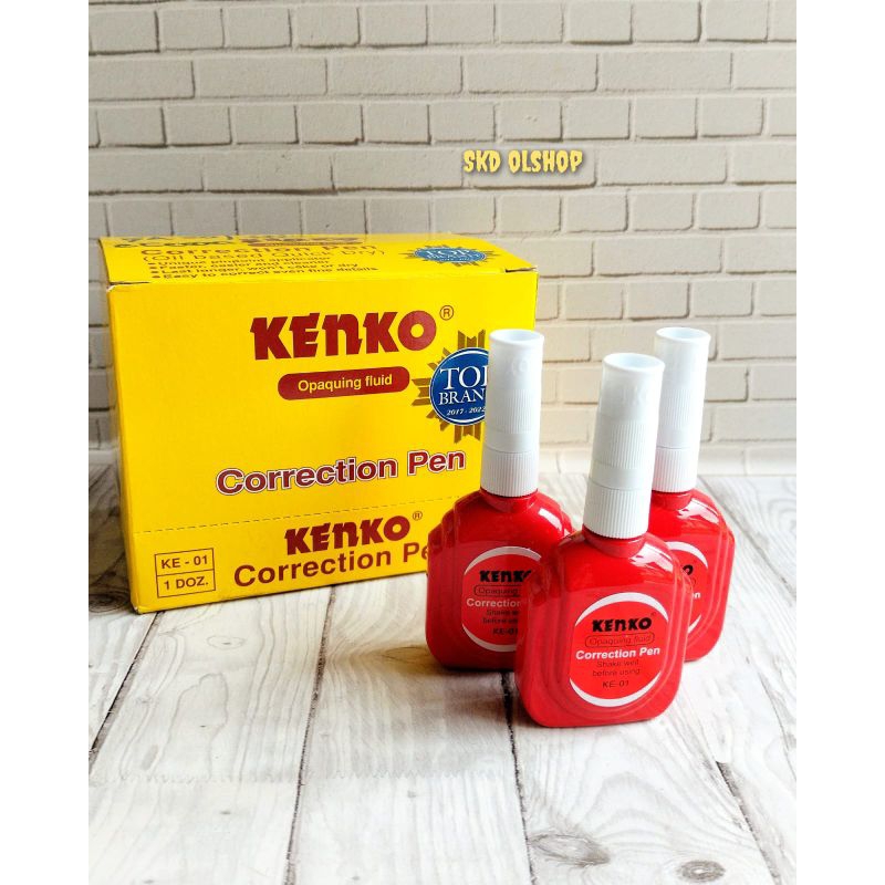 Jual TIP EX CAIR KENKO KE-01/ TIP X CAIRAN KOREKSI KENKO CORRECTION PEN ...