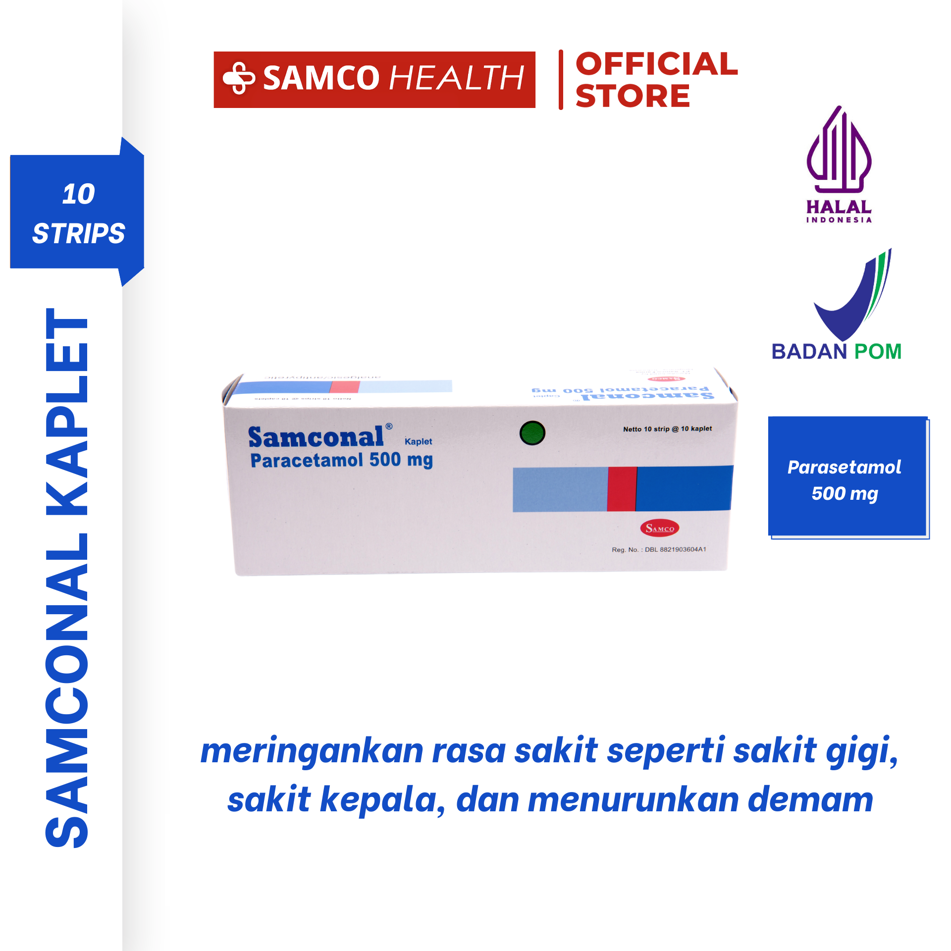 Jual Samco Samconal Box | 100 Tablet | Obat Sakit Kepala & Demam ...