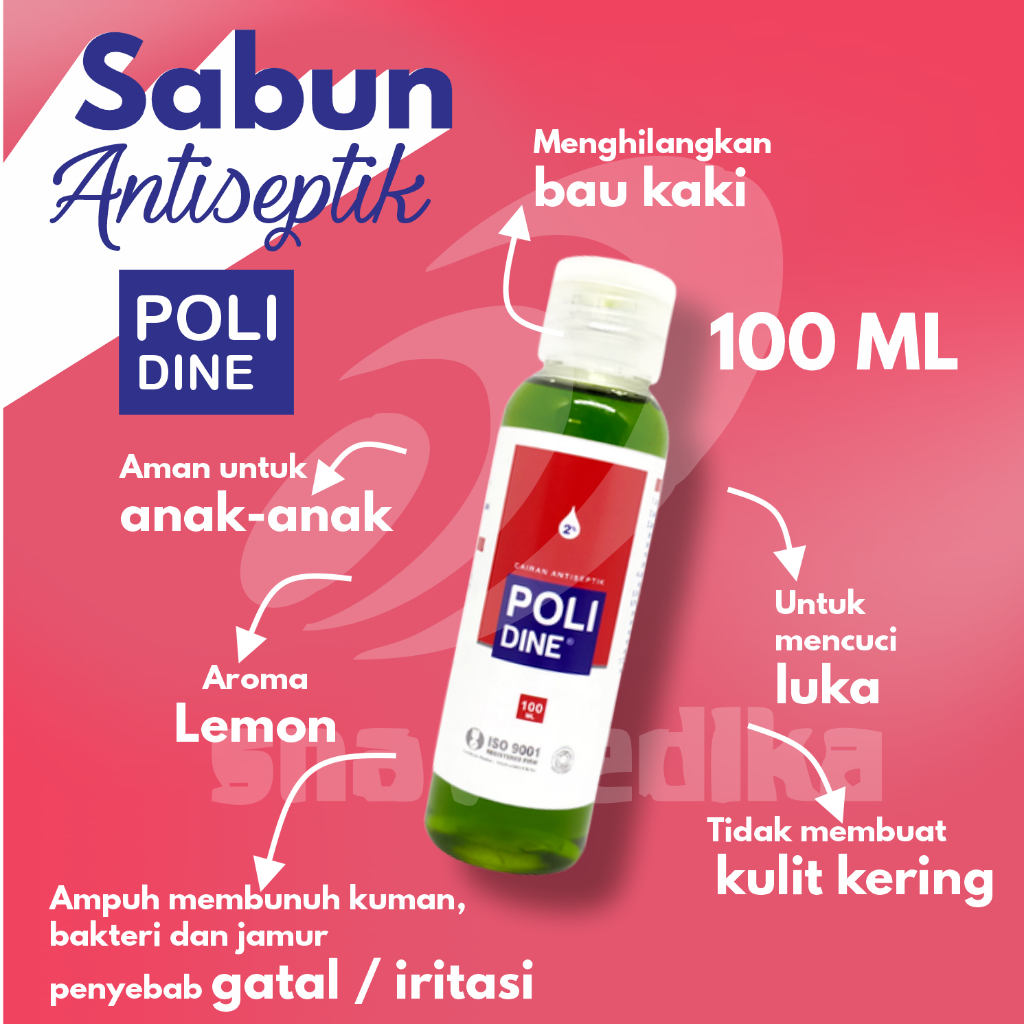 Jual POLIDINE SABUN CAIR ANTISEPTIK 100 ml MEMBUNUH KUMAN BAKTERI DAN ...