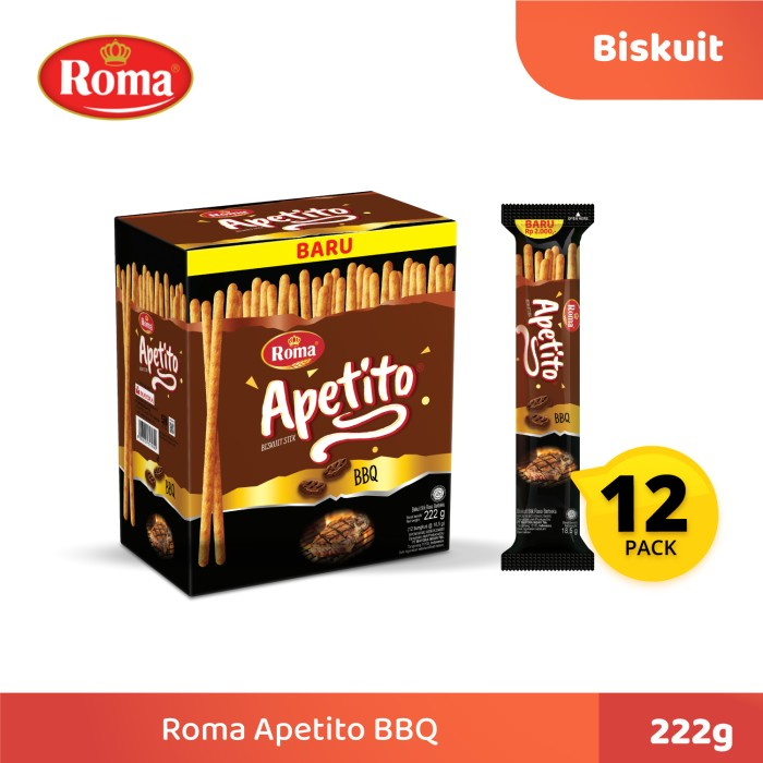 Jual Biskuit Roma Apetito BBQ Box 12x18.5g | Shopee Indonesia