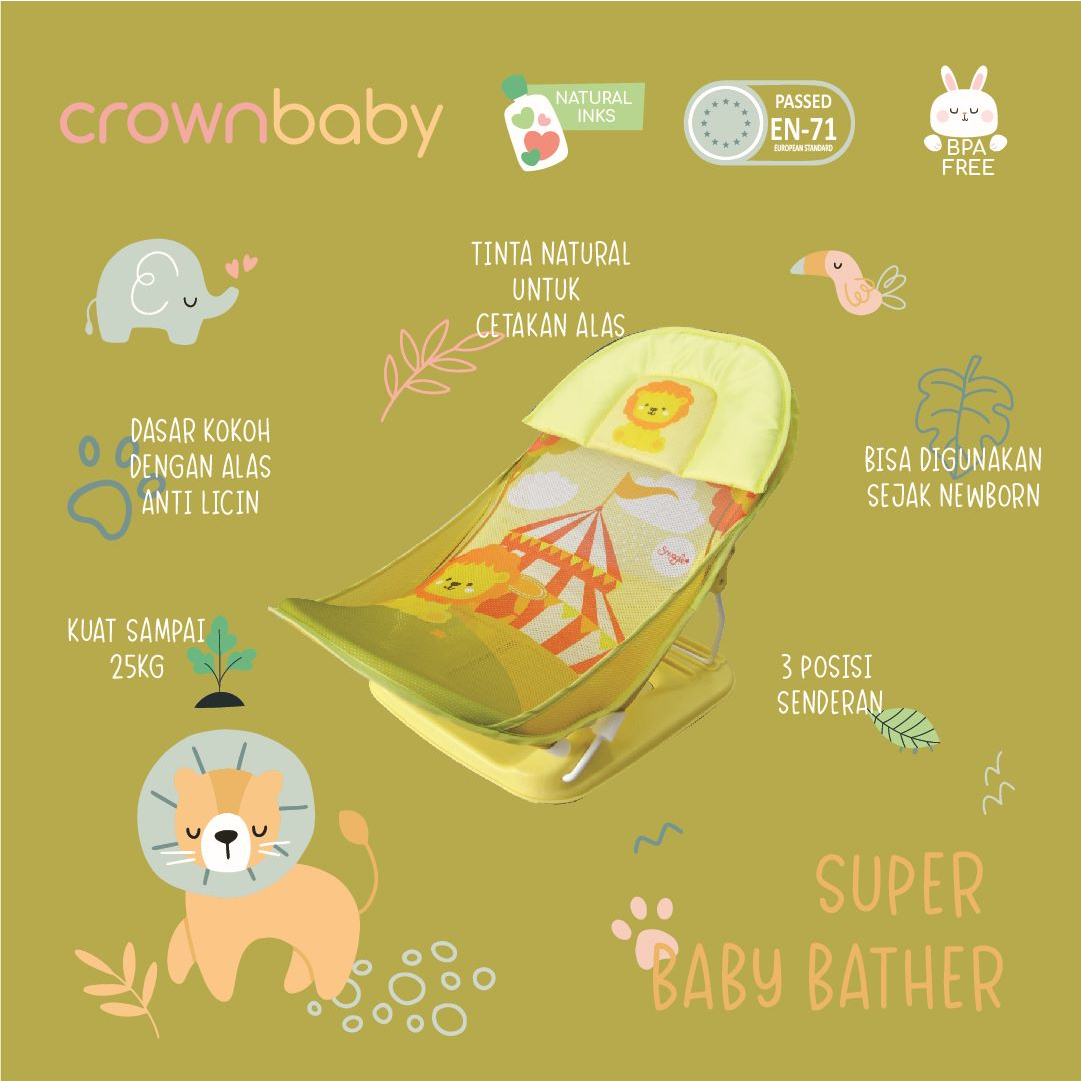 Jual CROWN SNUGGLE Deluxe Super Baby BATHER / Kursi / Tempat / Dudukan ...